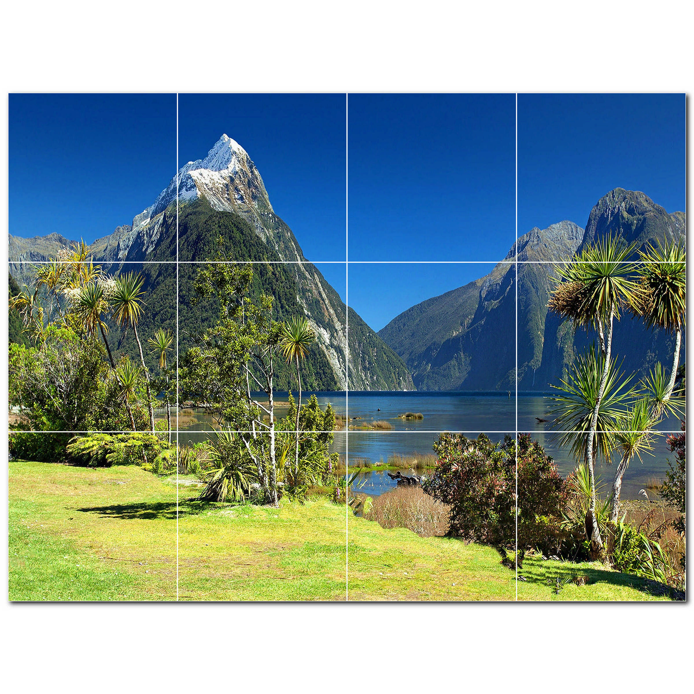Picture-Tiles.com Lakes Photo 12'' x 12'' Satin Ceramic Decorative ...