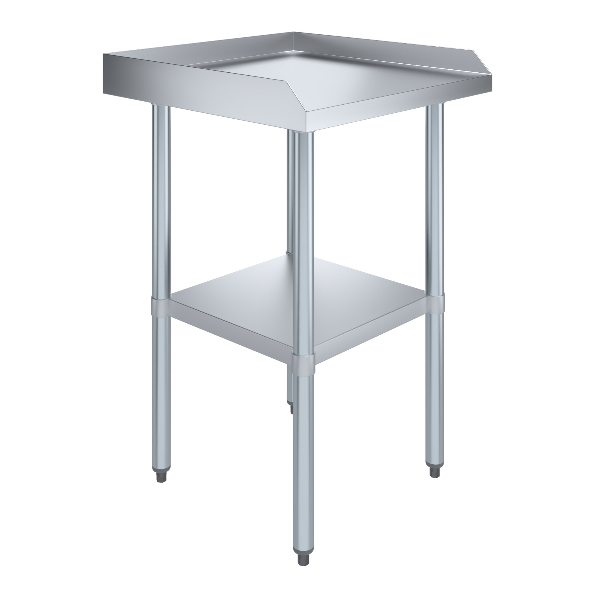 Amgood 24 in. x 24 in. Commercial Work Table with Backsplash and ...