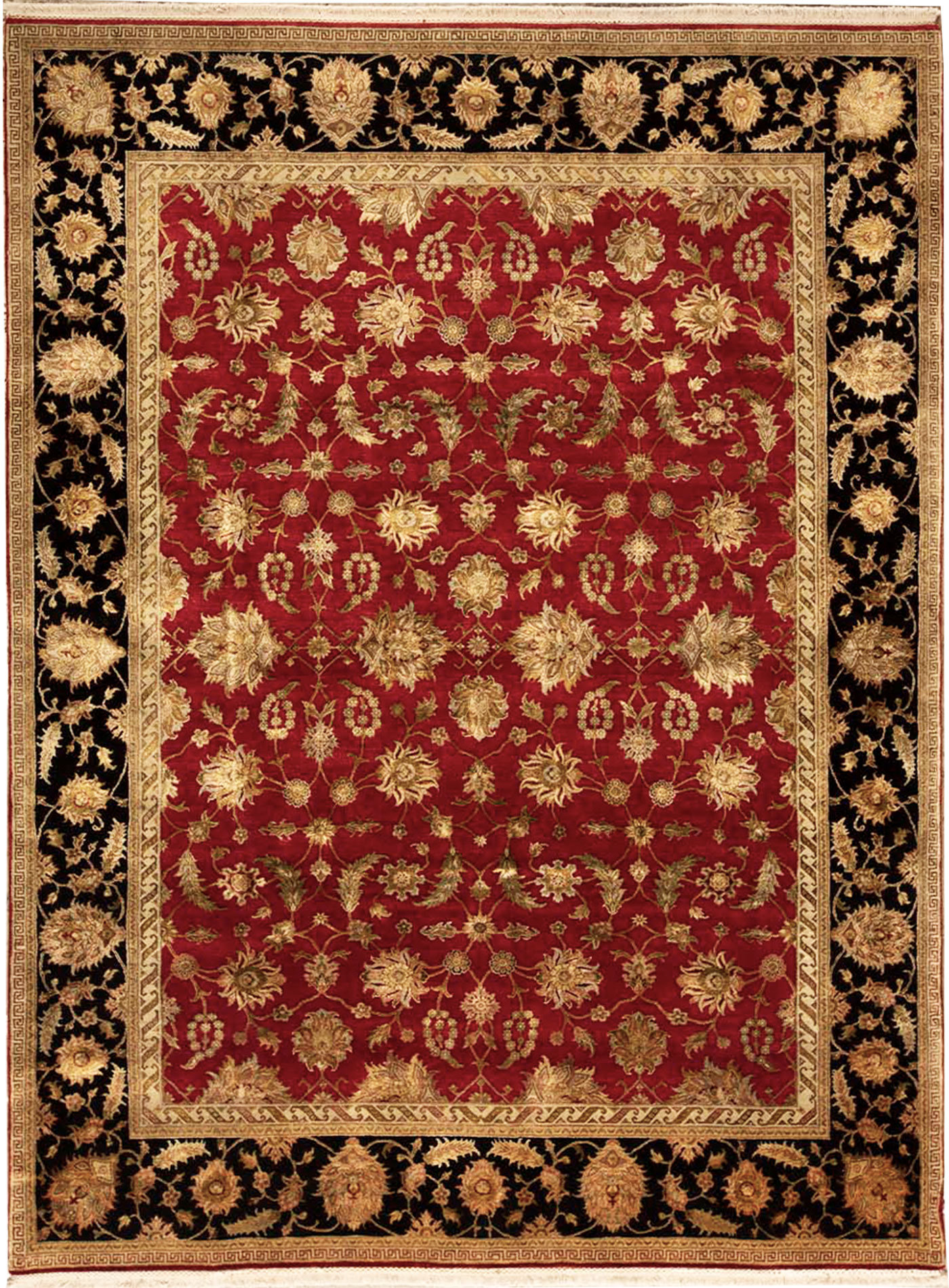 Bokara Rug Co., Inc. Hand-Knotted High-Quality Red and Black Area Rug ...