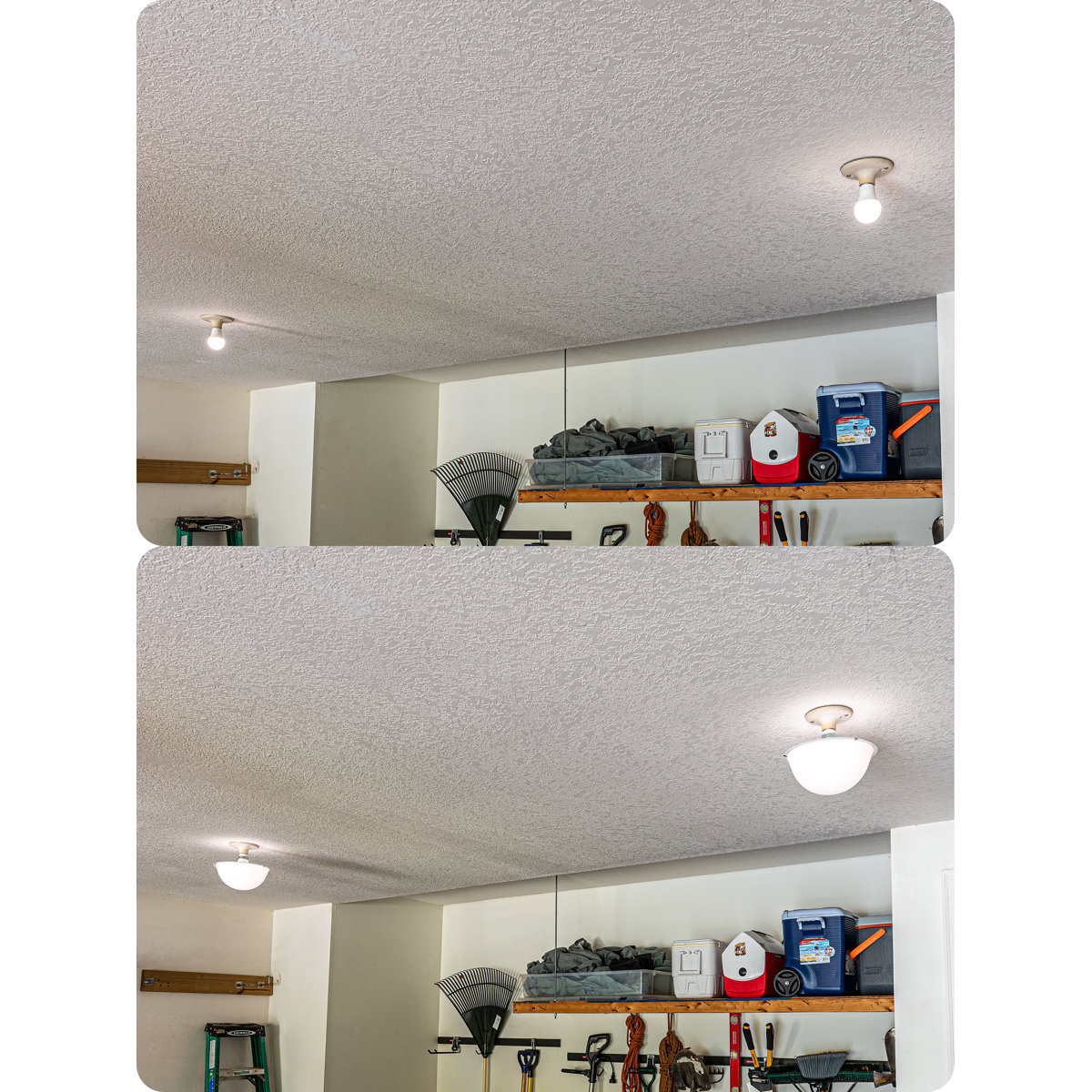 Wrought Studio™ Ceiling Light Cover, Light Bulb Cover, Exposed Light ...