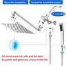Silodo 12-Inch Two-Way Shower Head Set High-Pressure Rainfall Shower ...