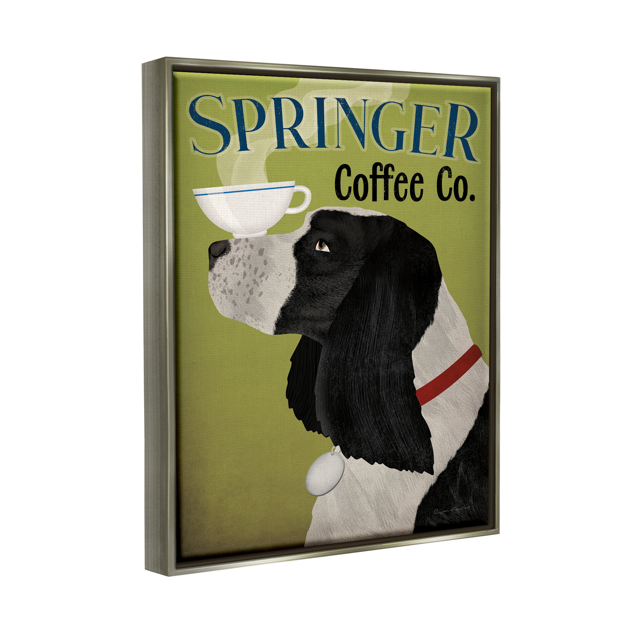 Stupell Industries Springer Coffee Advertisement by Ryan Fowler | Wayfair