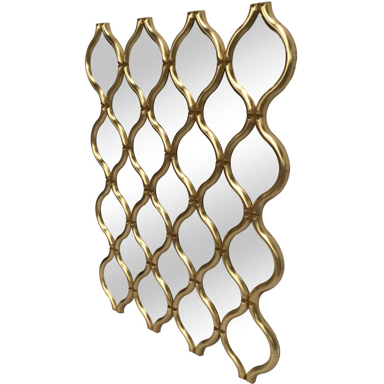 Canora Grey Addylyn Framed Wall Mounted Accent Mirror in Gold | Wayfair ...