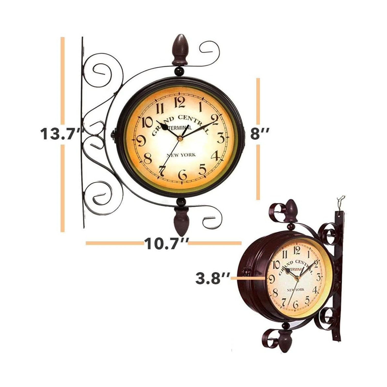 Williston Forge Vintage Double Sided Vintage Steampunk Rotated Wall ...