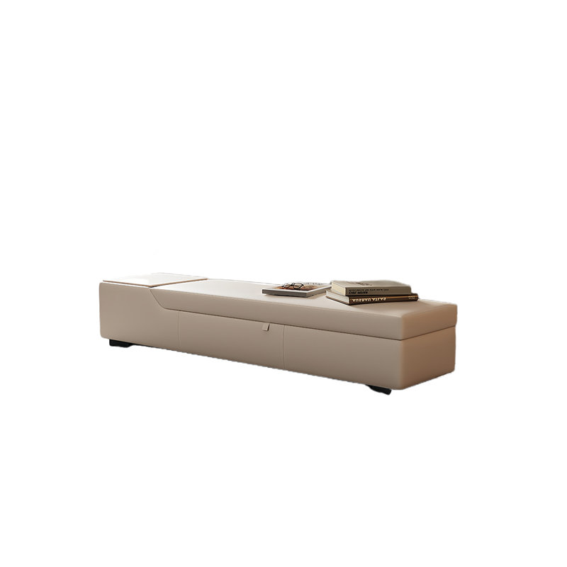 Hokku Designs Myna Leather Match Upholstered Storage Bench | Wayfair