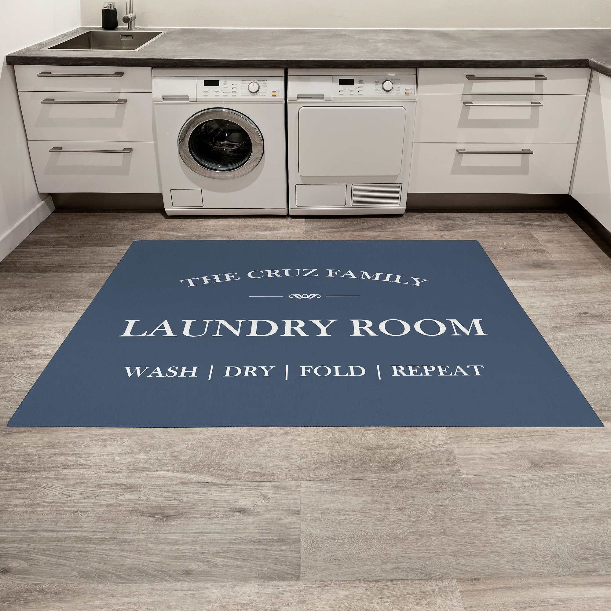 Personalization Mall Laundry Co. Personalized 30" X 48" Area Rug ...