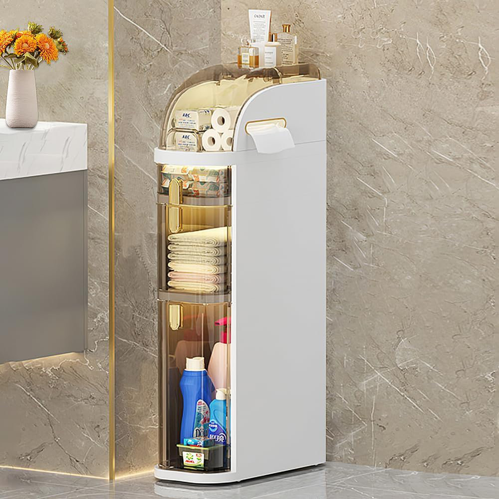 Latitude Run® 3-Tiers Narrow Storage Cabinet,narrow bathroom storage ...