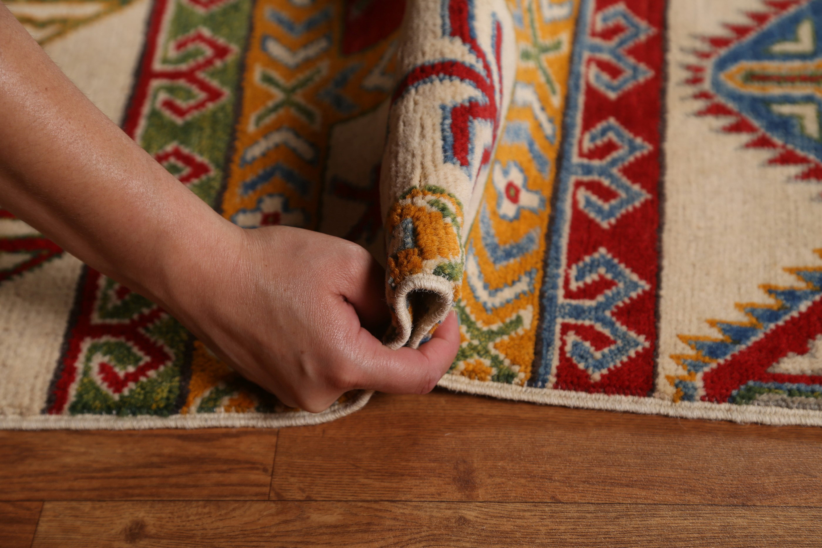 Rugsource All-Over Kazak Oriental Area Rug Handmade 8X10 | Wayfair