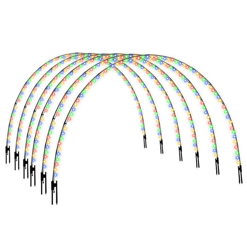 Arlmont & Co. Christmas Light Arch for Pathway - 6 Arches | Wayfair