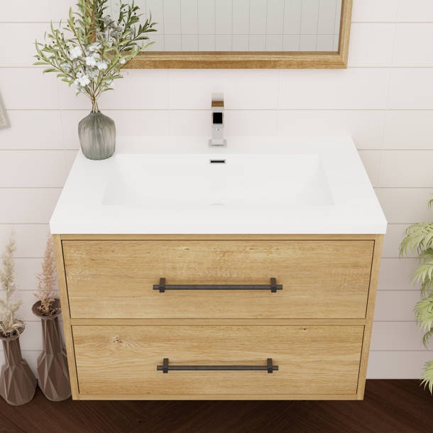 MEBO Victoria 23.6'' Single Bathroom Vanity with Acrylic Top | Wayfair