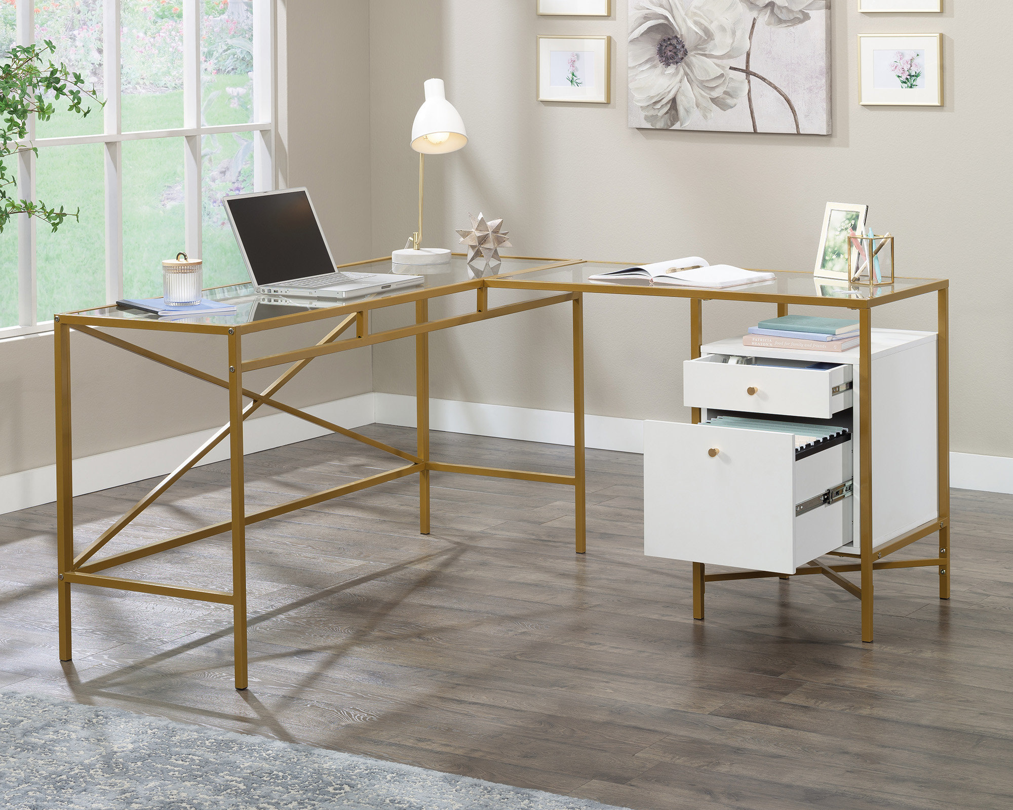 Mercer41 Harper Heights L-Desk | Wayfair