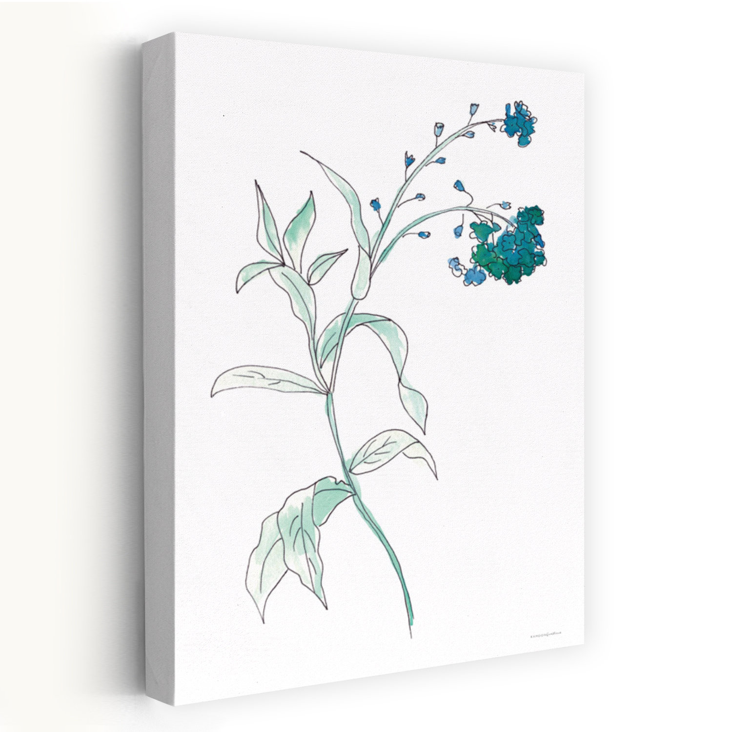Latitude Run® Lean On Me Contemporary Flower Art | Wayfair