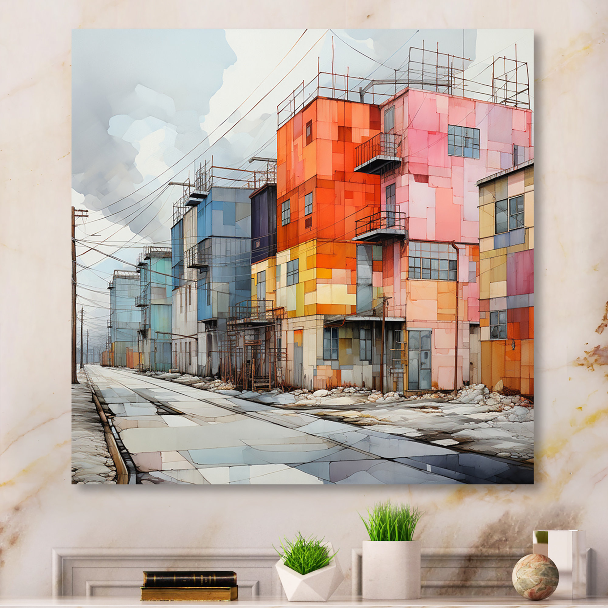 Red Barrel Studio® Warehouses Industrial Cubic Palette I - Warehouses ...
