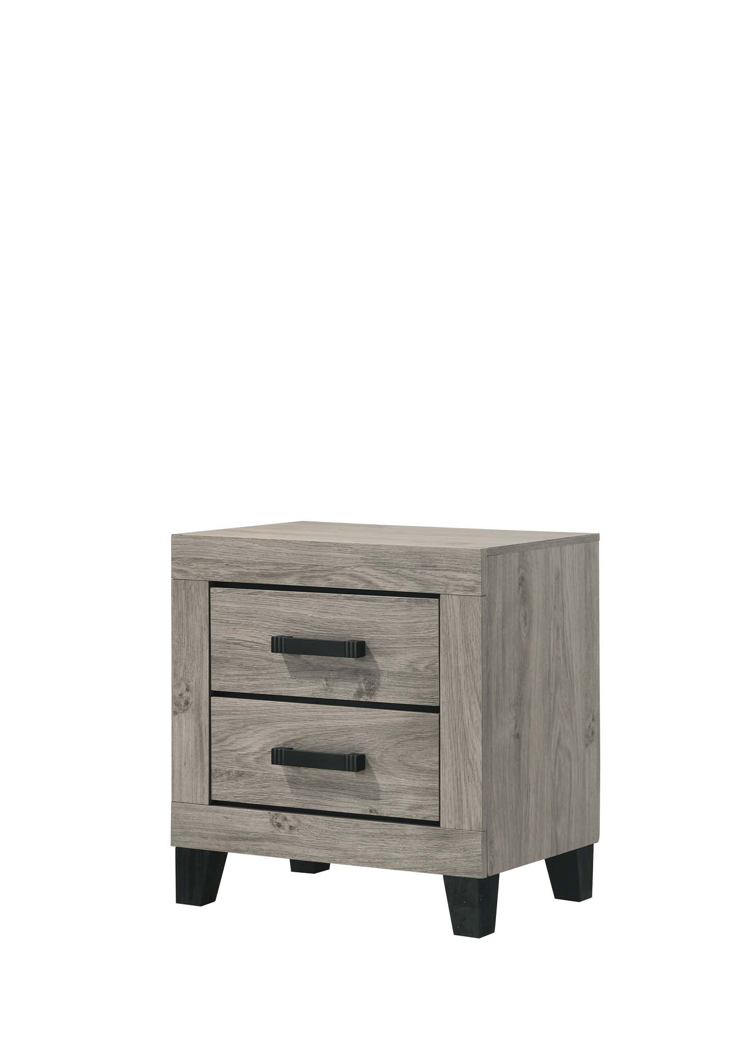 Latitude Run® Mari Light Gray Finish Nightstand | Wayfair