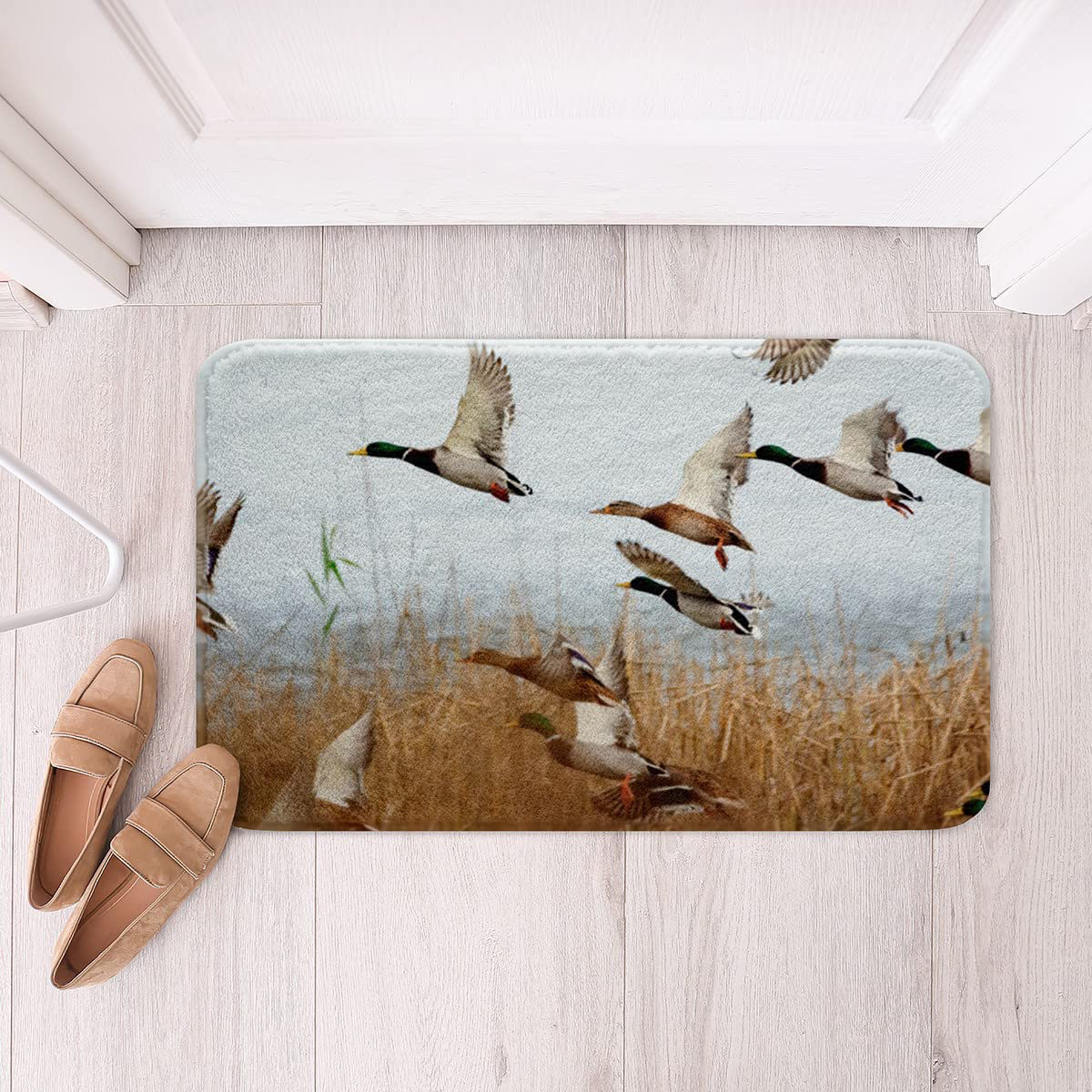 East Urban Home Rustic Mallard Comfort Bath Mat - Duck Hunting Themed ...
