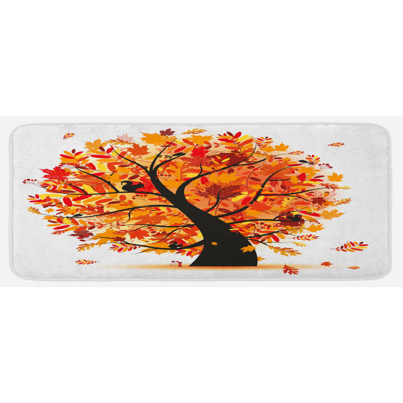 East Urban Home Curvy Tree With Various Different Falling Leaves ...