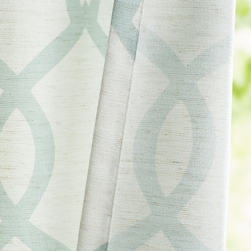 Winston Porter Caliese Polyester Semi-Sheer Curtain Pair & Reviews ...