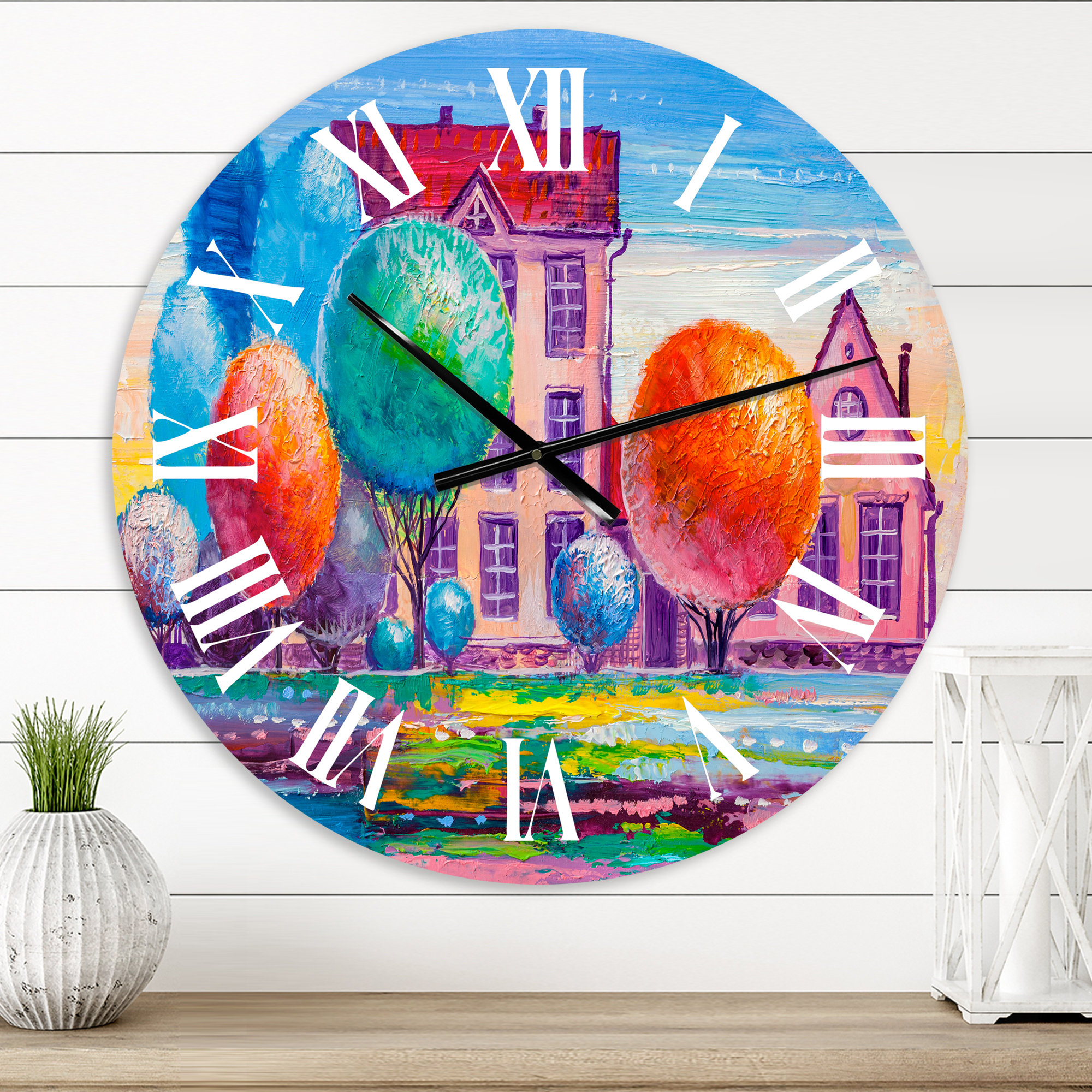 East Urban Home Daydream House In The VIllage - Traditional wall clock ...