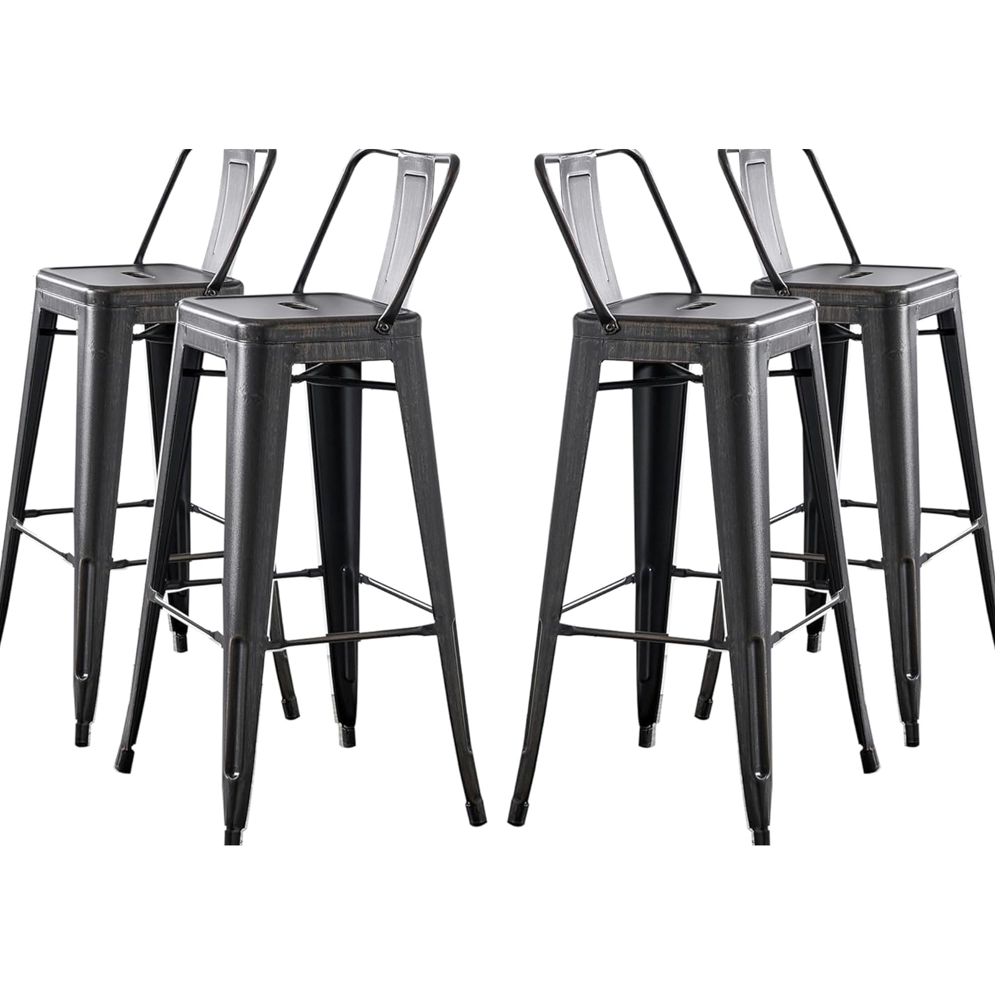 Hokku Designs 30" Sanded Matte Black Industrial Style Metal With Bucket ...