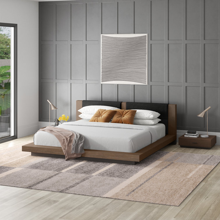 Wade Logan® Boushra Upholstered Platform Bedroom Set & Reviews | Wayfair