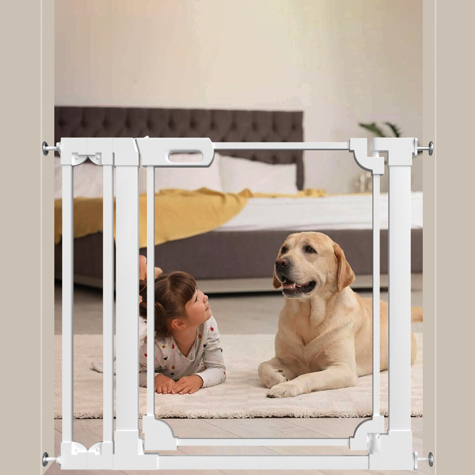 Tucker Murphy Pet™ 30"Tall Clear Acrylic Baby Gate for Stairs Modern ...