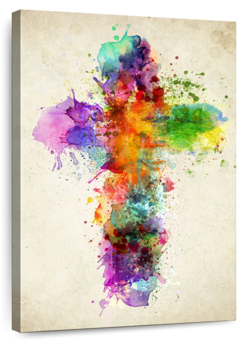 Dakota Fields Adella Paint Splatter Cross - Wayfair Canada