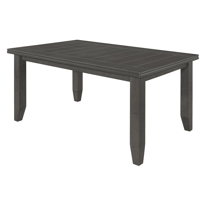Red Barrel Studio® Dexter Dark Gray Rectangular Dining Table | Wayfair