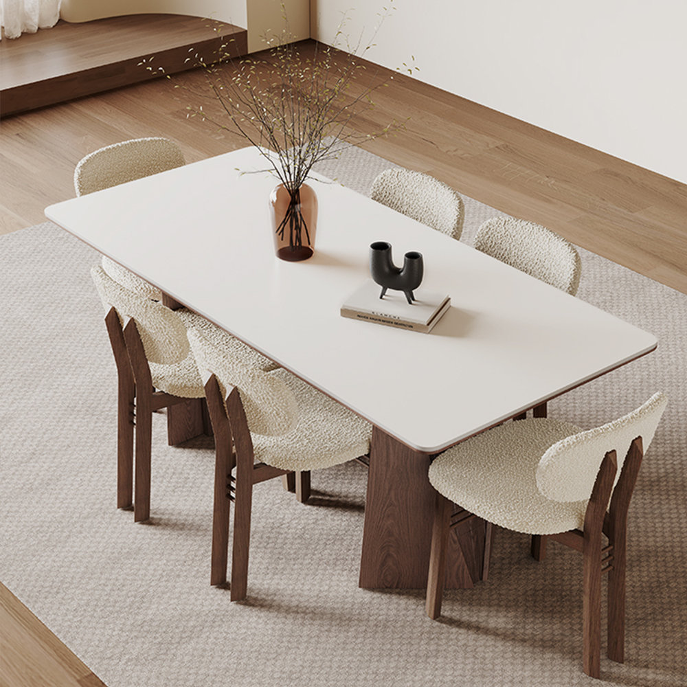Elamer European modern minimalist dining table set | Wayfair