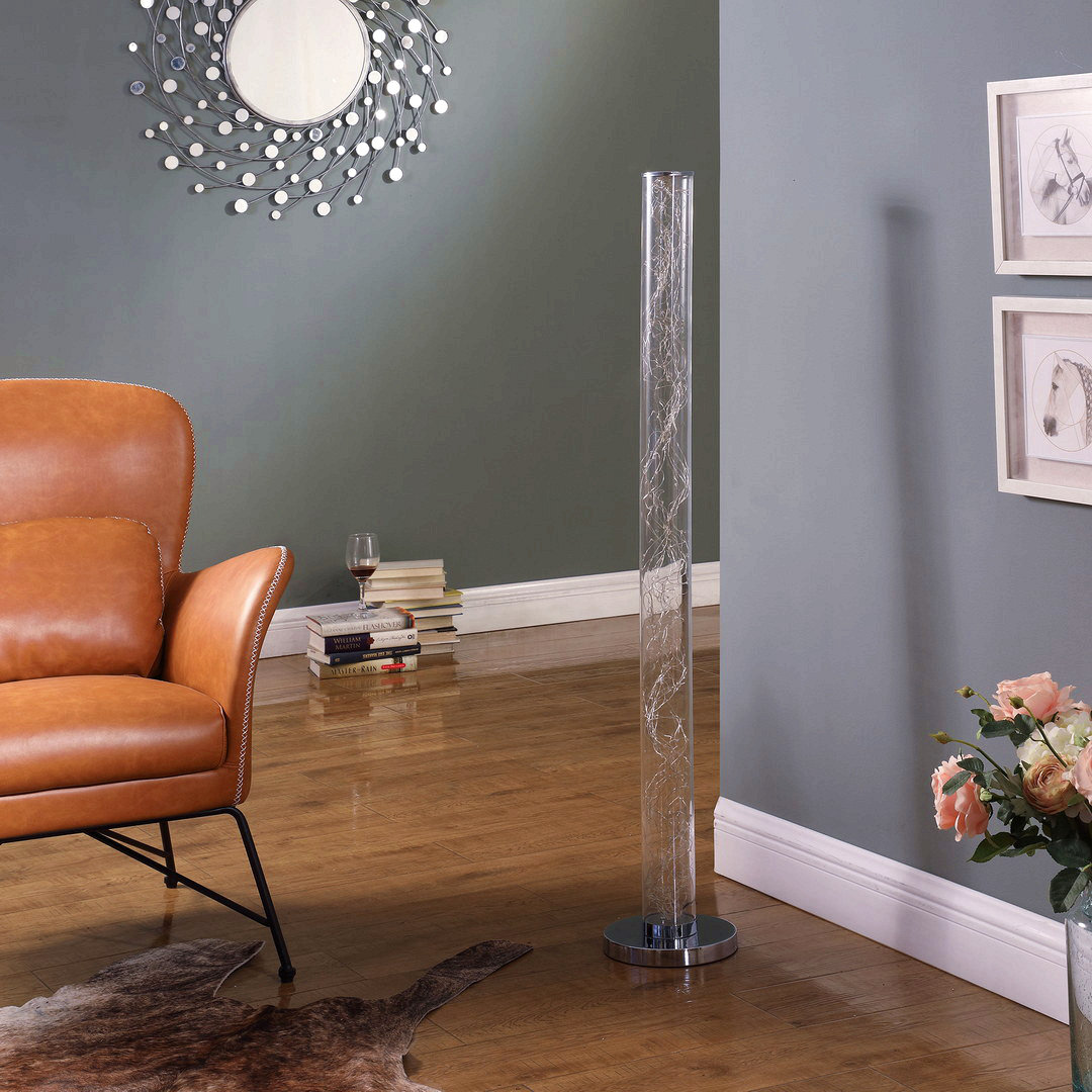 Ivy Bronx 49-Inch Exposed Multi-Colored Rope Led Namiri Column Floor ...