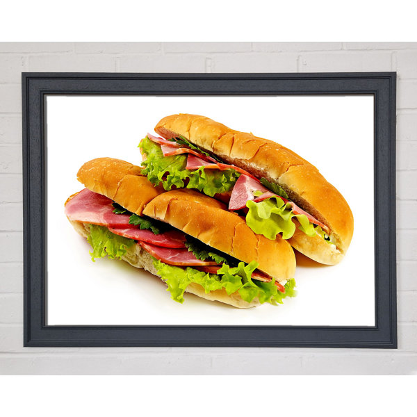 Ebern Designs Ham Sandwiches - Single Picture Frame Print | Wayfair.co.uk