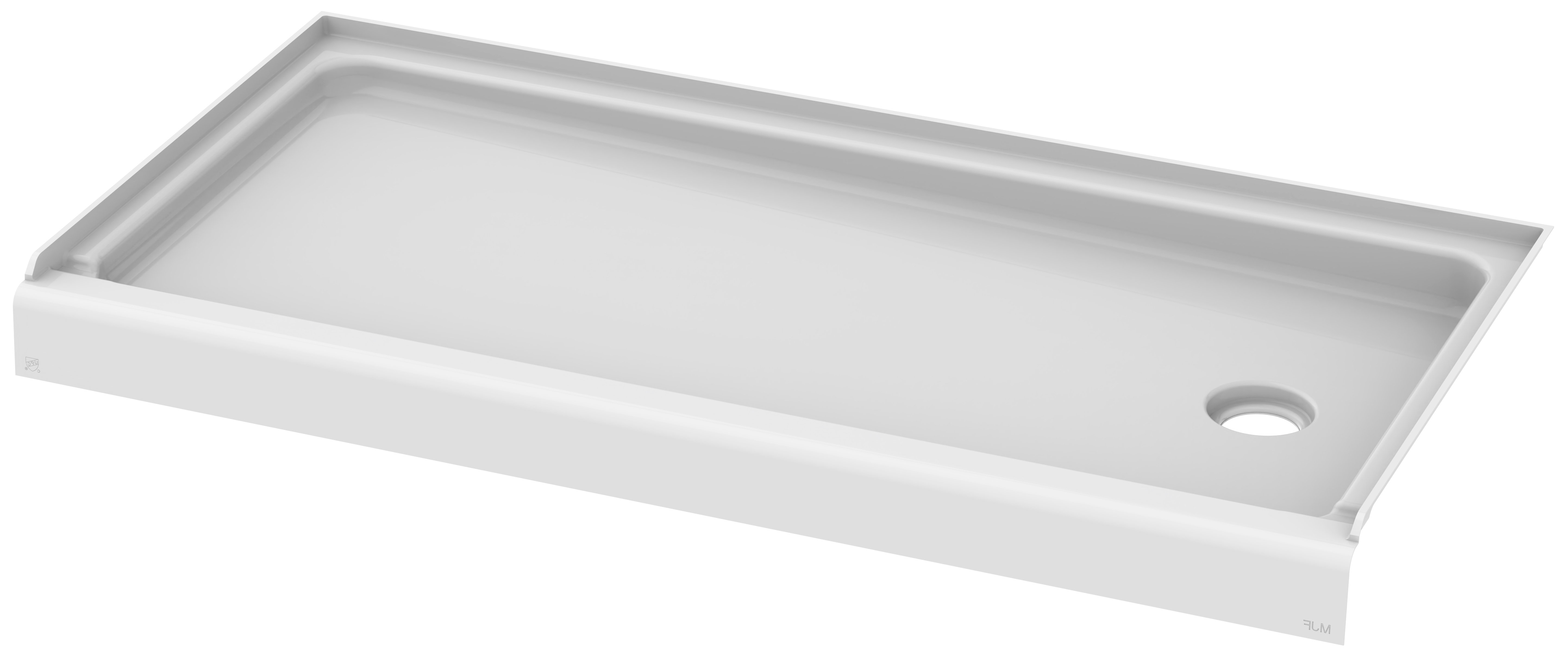 Vetta Acrylic Shower Base, 60" X 32" X 3.5" Rectangular Shower Base In ...