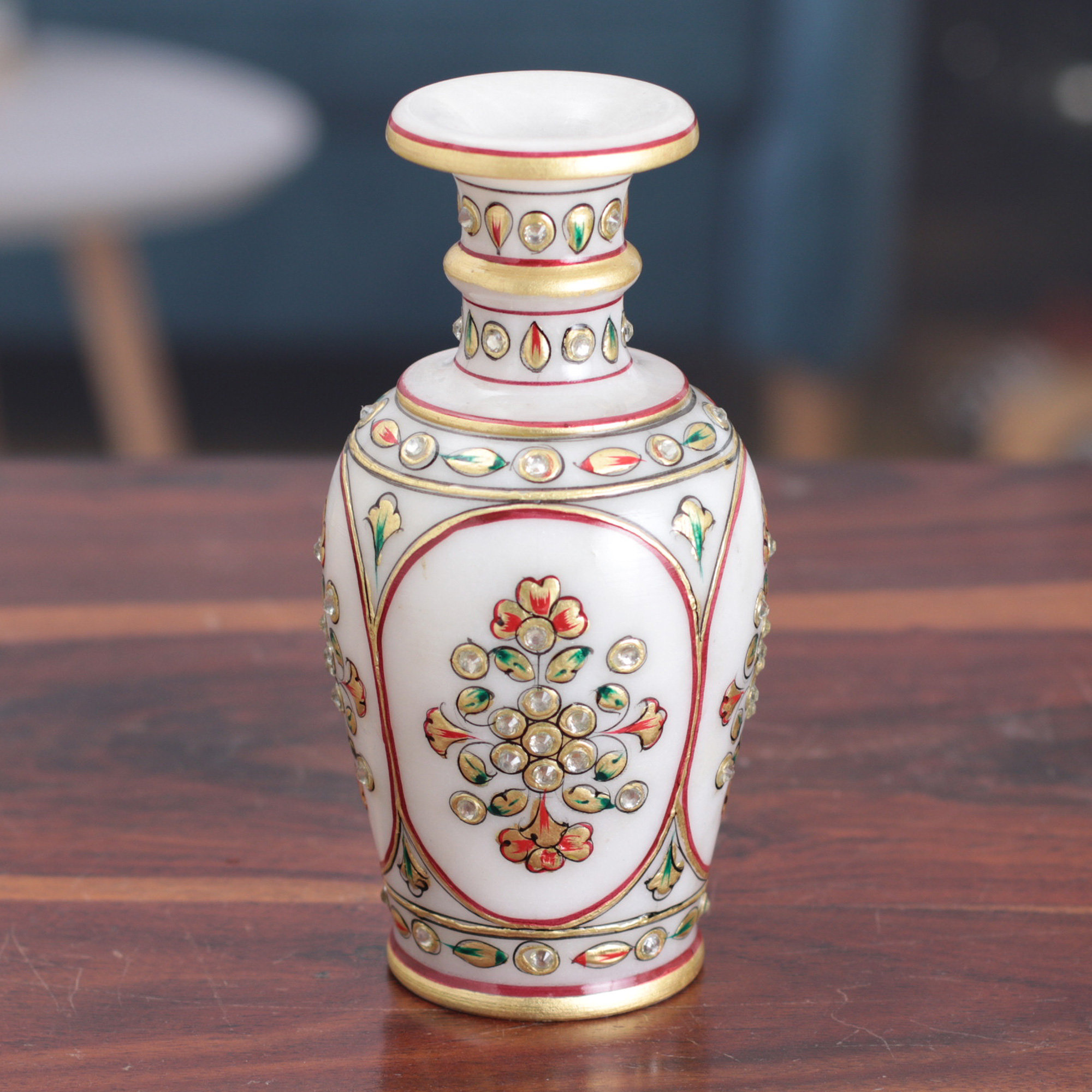 Alcott Hill® Handmade Palace Of The Graceful Marble Decorative Vase ...