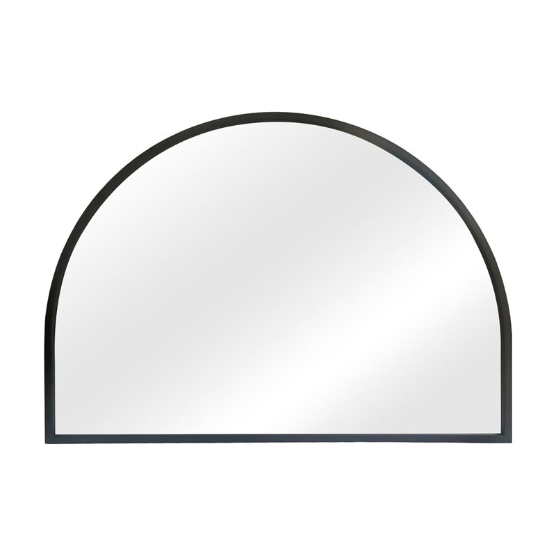 Latitude Run® Kovach Metal Half-circle Mirror | Wayfair