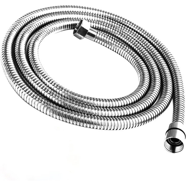 KISRAIS Shower Hose Chrome Handheld Shower Head Hose Replacement | Wayfair