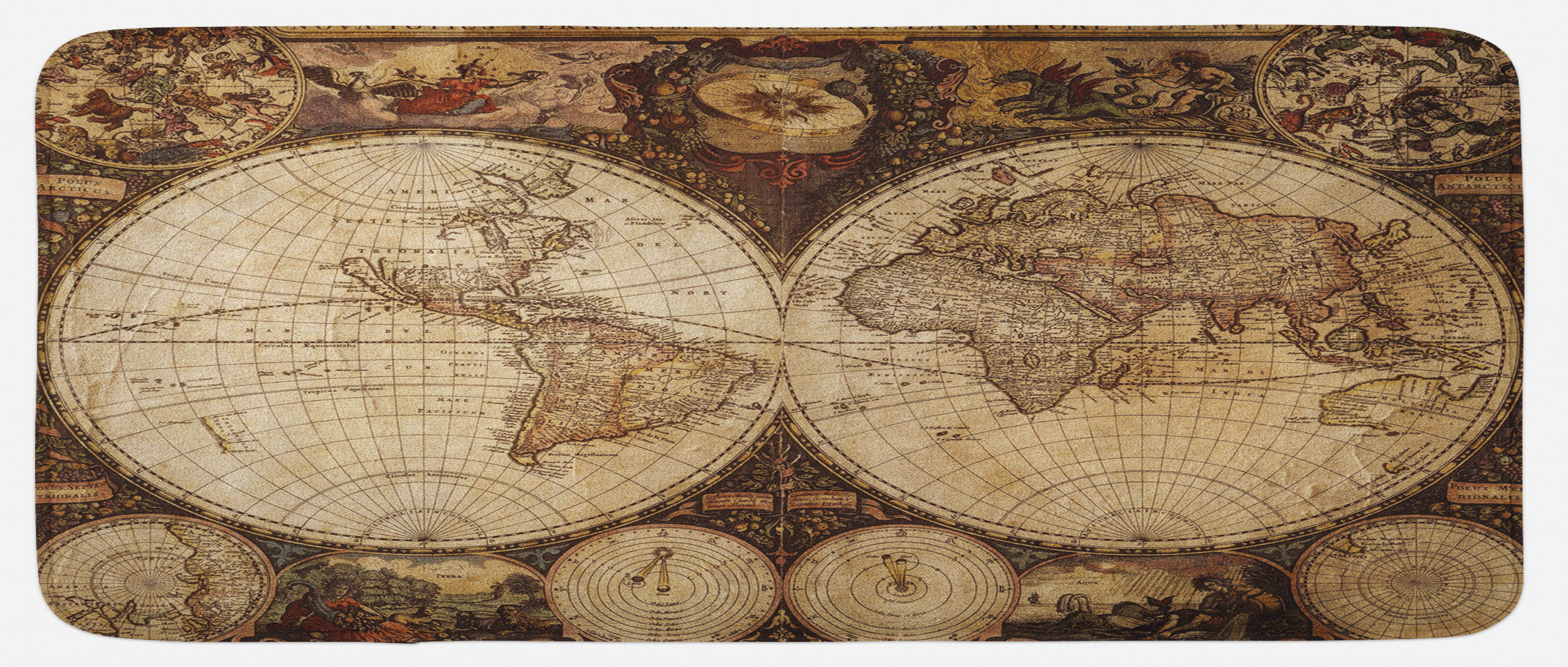 East Urban Home World Map Kitchen Mat - Wayfair Canada