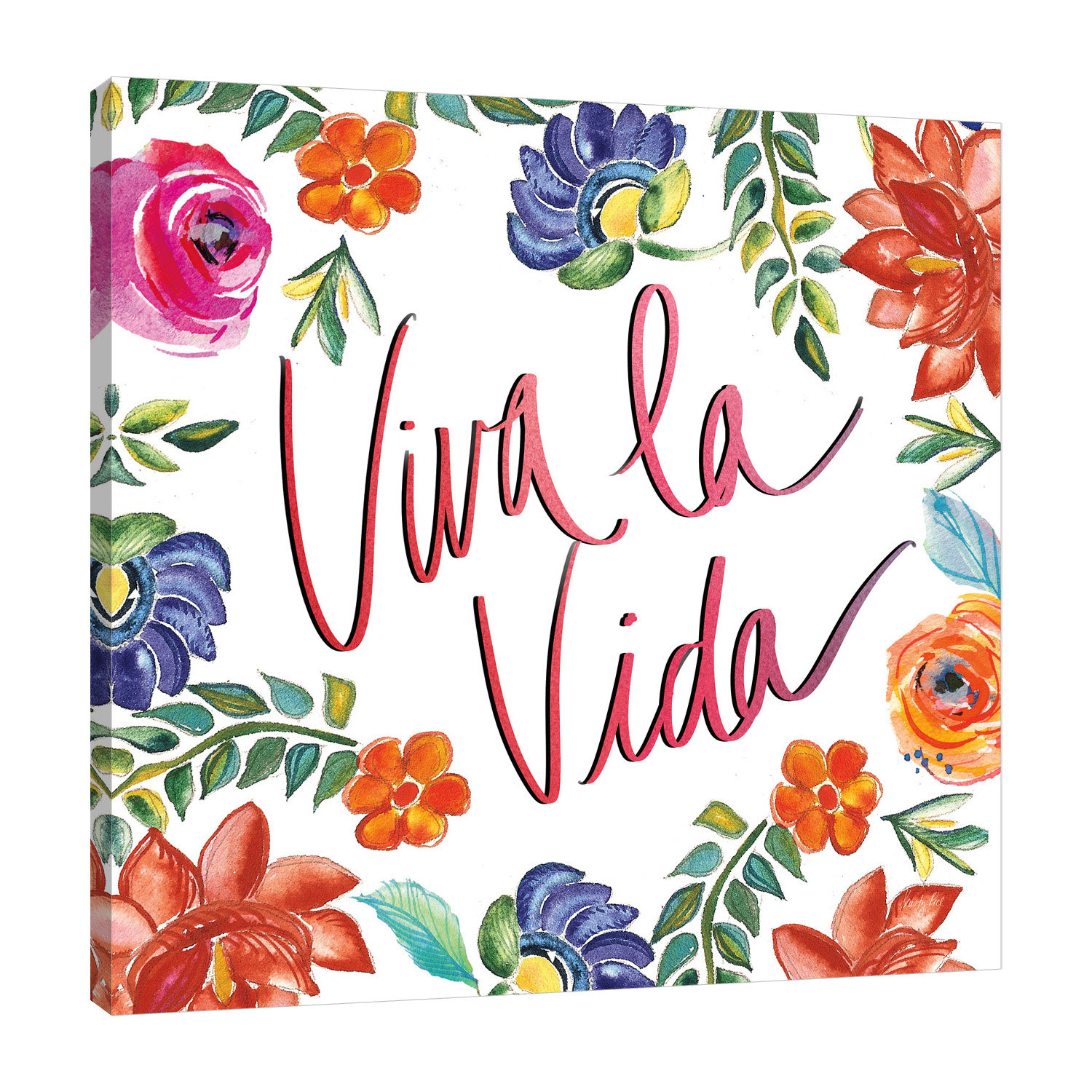 Jaxson Rea "Fridas Flower Fancy II" Gallery Wrapped Canvas By Kristy ...