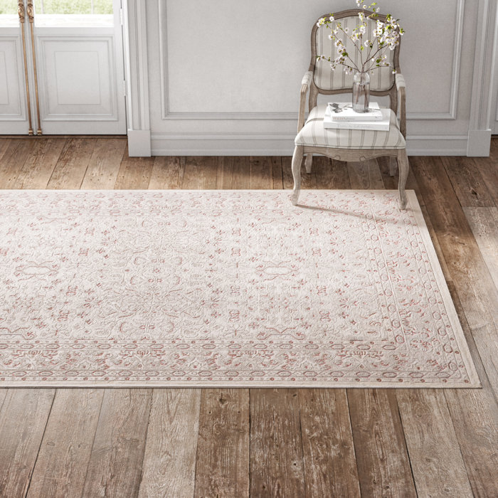 Kelly Clarkson Home Ashley Damask Pink/Cream Area Rug & Reviews | Wayfair