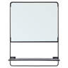 Gracie Oaks Dewan Metal Square with Shelves Accent Mirror | Wayfair