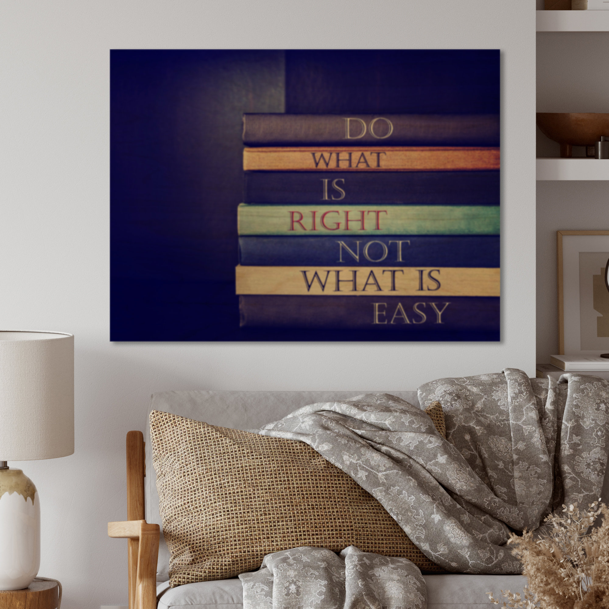Ebern Designs Do What is Right Not What is Easy II - Unframed Graphic ...