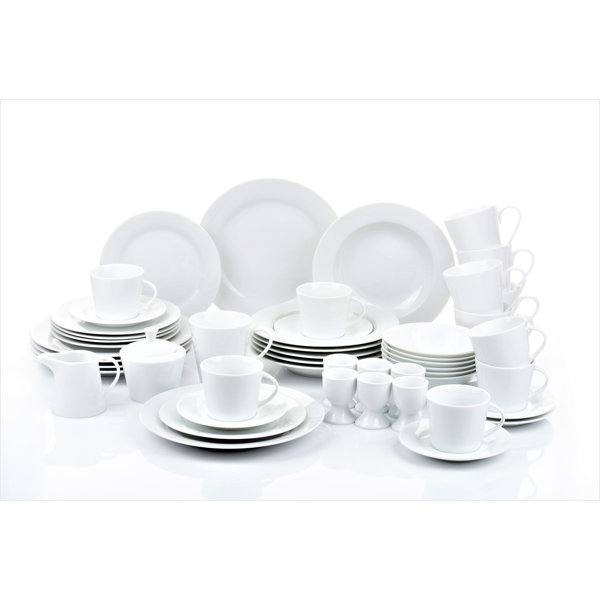 Retsch Arzberg Emily 50 Piece Bone China Dinnerware Set, Service for 6 ...