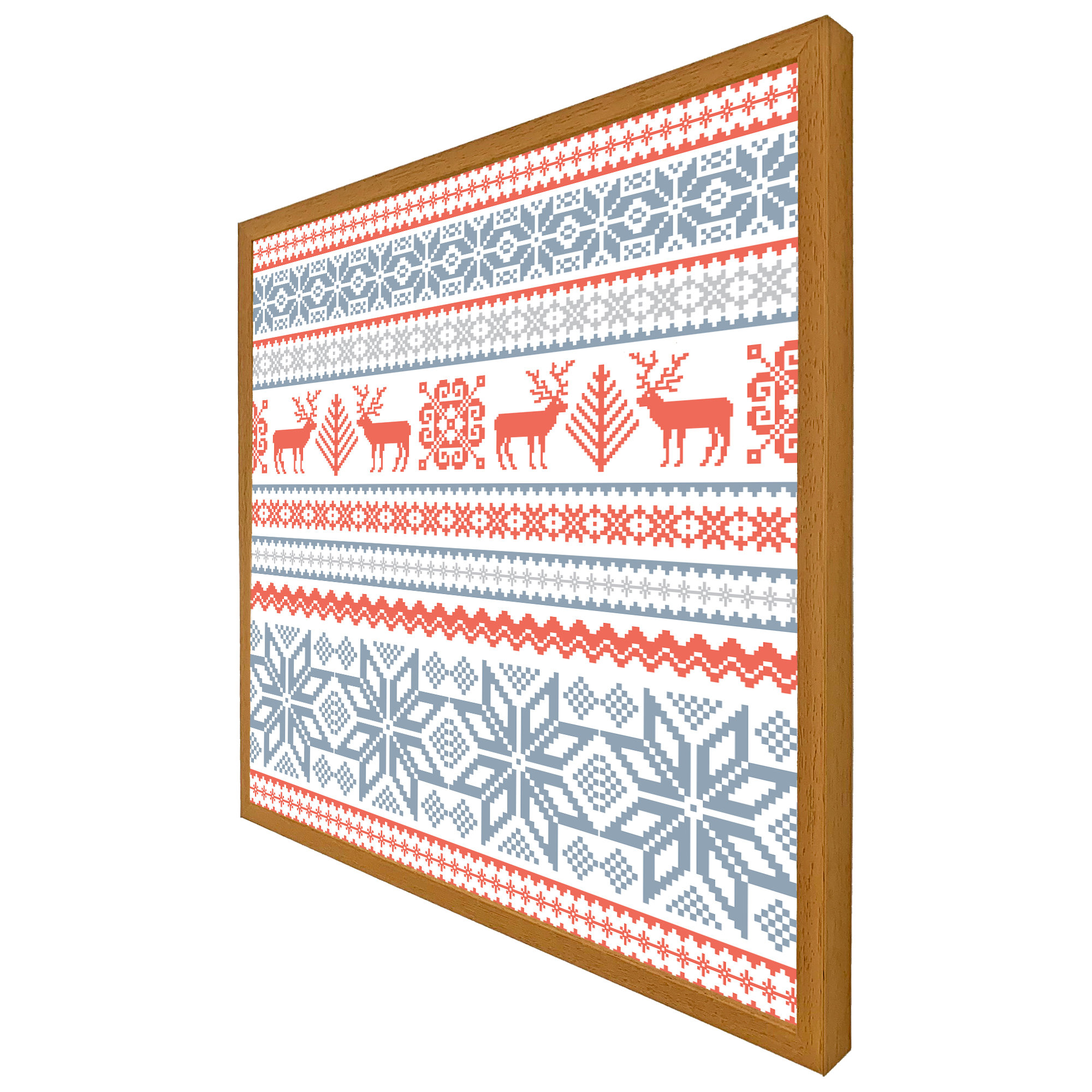 The Seasonal Aisle Bellmon Christmas Background With Deer - Single ...