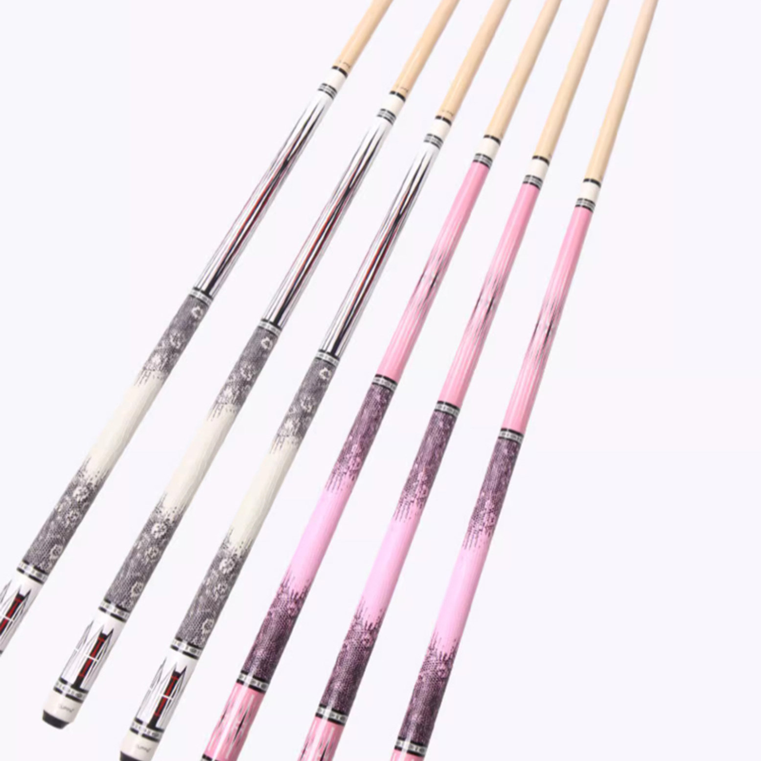 BallMaster Sports.DR Pink Midnight Lady's Carbon Fiber 9-Ball Pool Cue ...