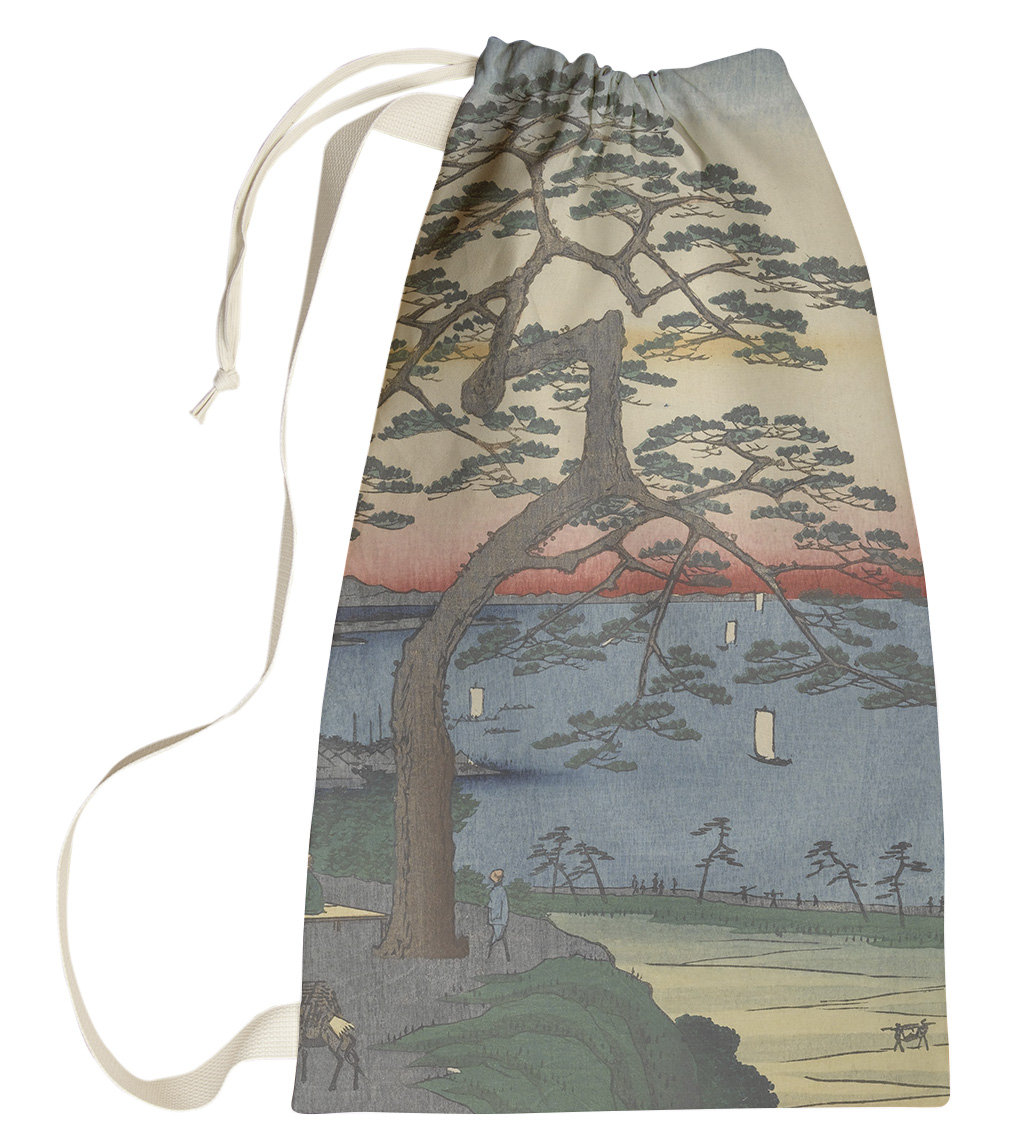 World Menagerie Macintyre Armor Hanging Pine Laundry Bag | Wayfair