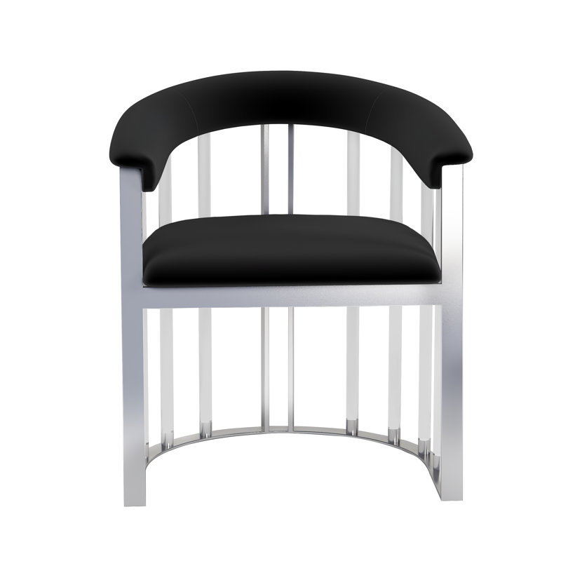 Orren Ellis Kertis Contemporary Steel & Solid Acrylic Arm Chair | Wayfair