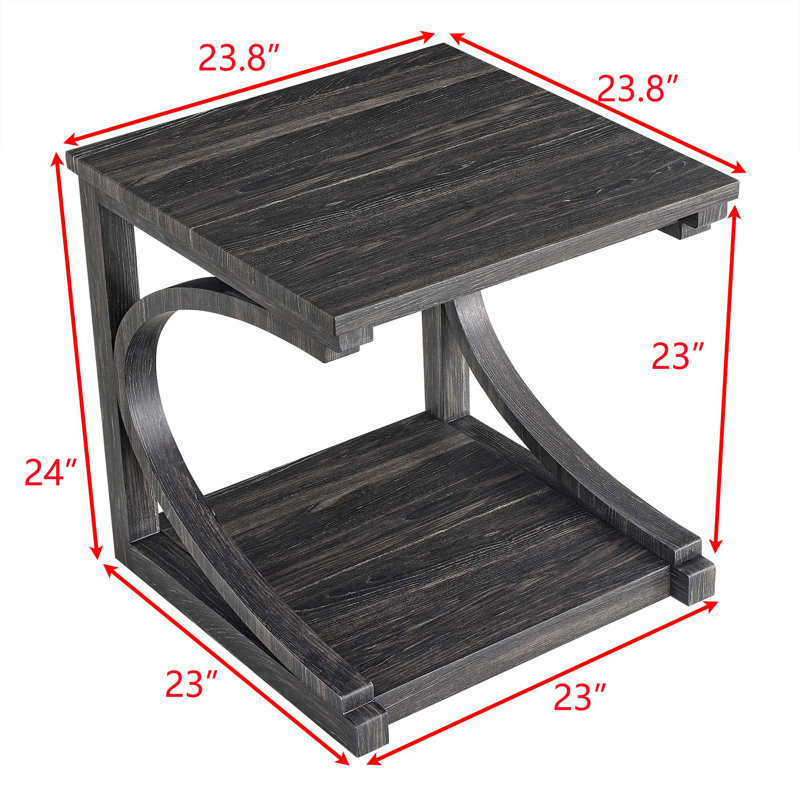 Gracie Oaks Solid Wood Modern Coffee Table with Concealed Storage | Wayfair