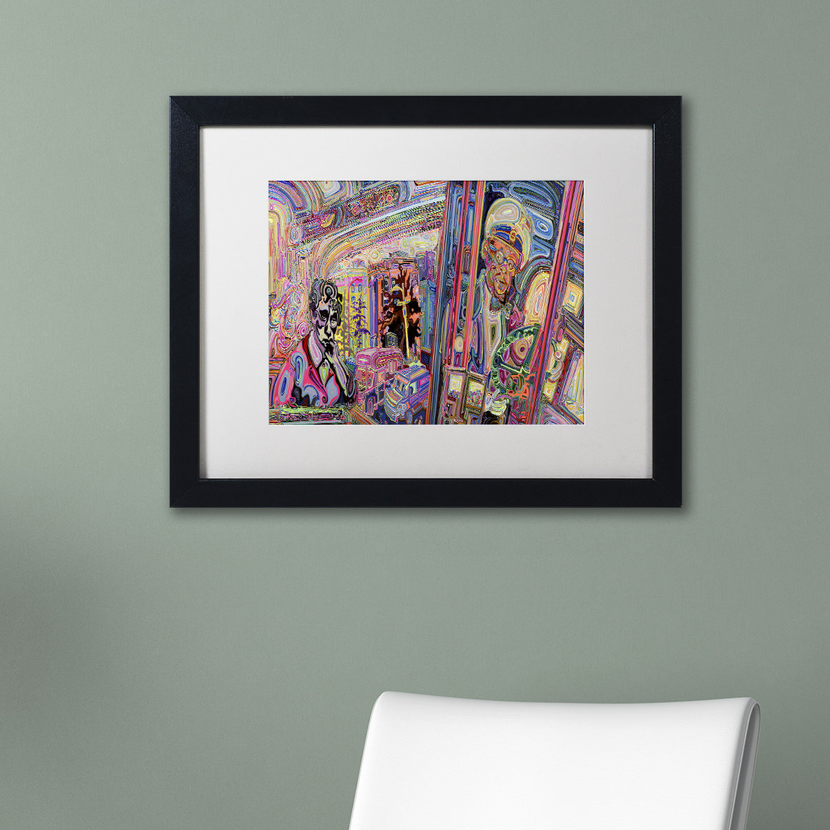 Trademark Fine Art 'The Gumball Express' Framed Painting Print | Wayfair