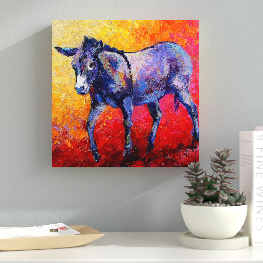 Ebern Designs 'Burro II' Print on Wrapped Canvas - Wayfair Canada