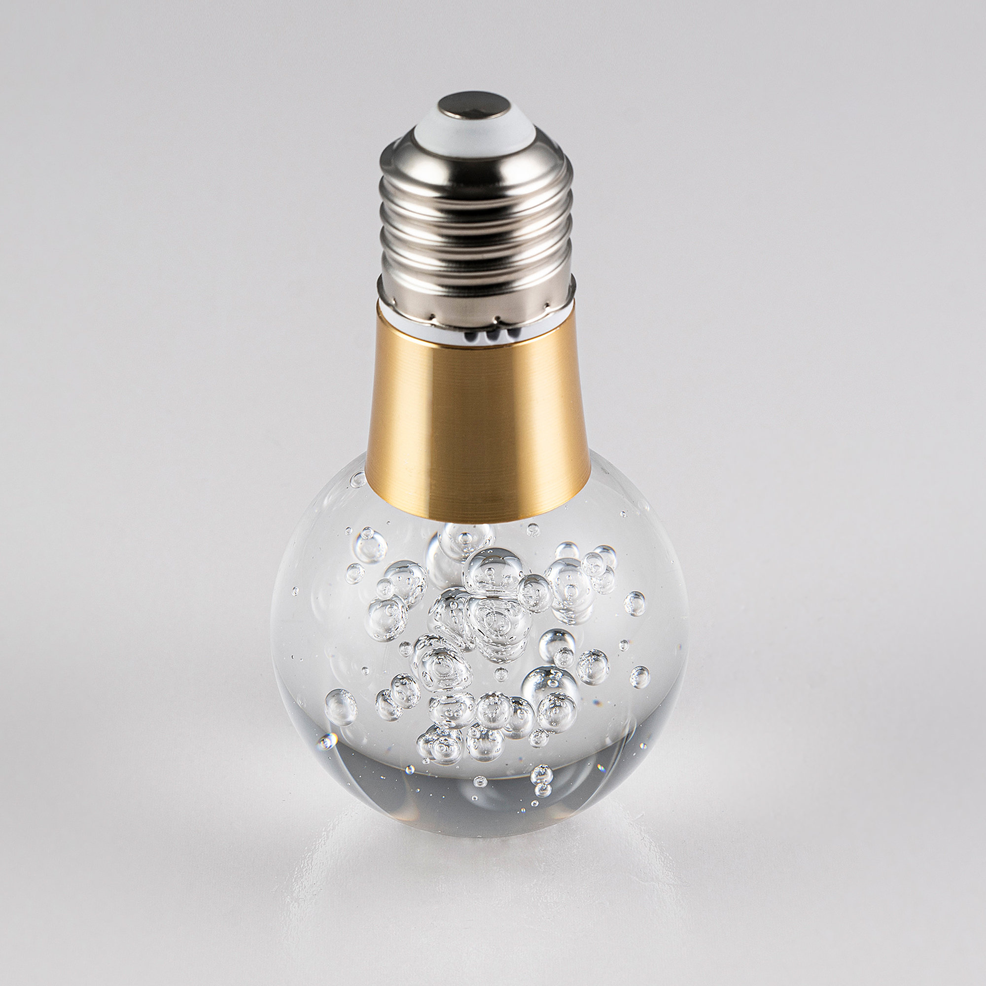 E LED Solid Crystal-Style Glass Bulb, 3000K Warm White, E26/27 Medium ...