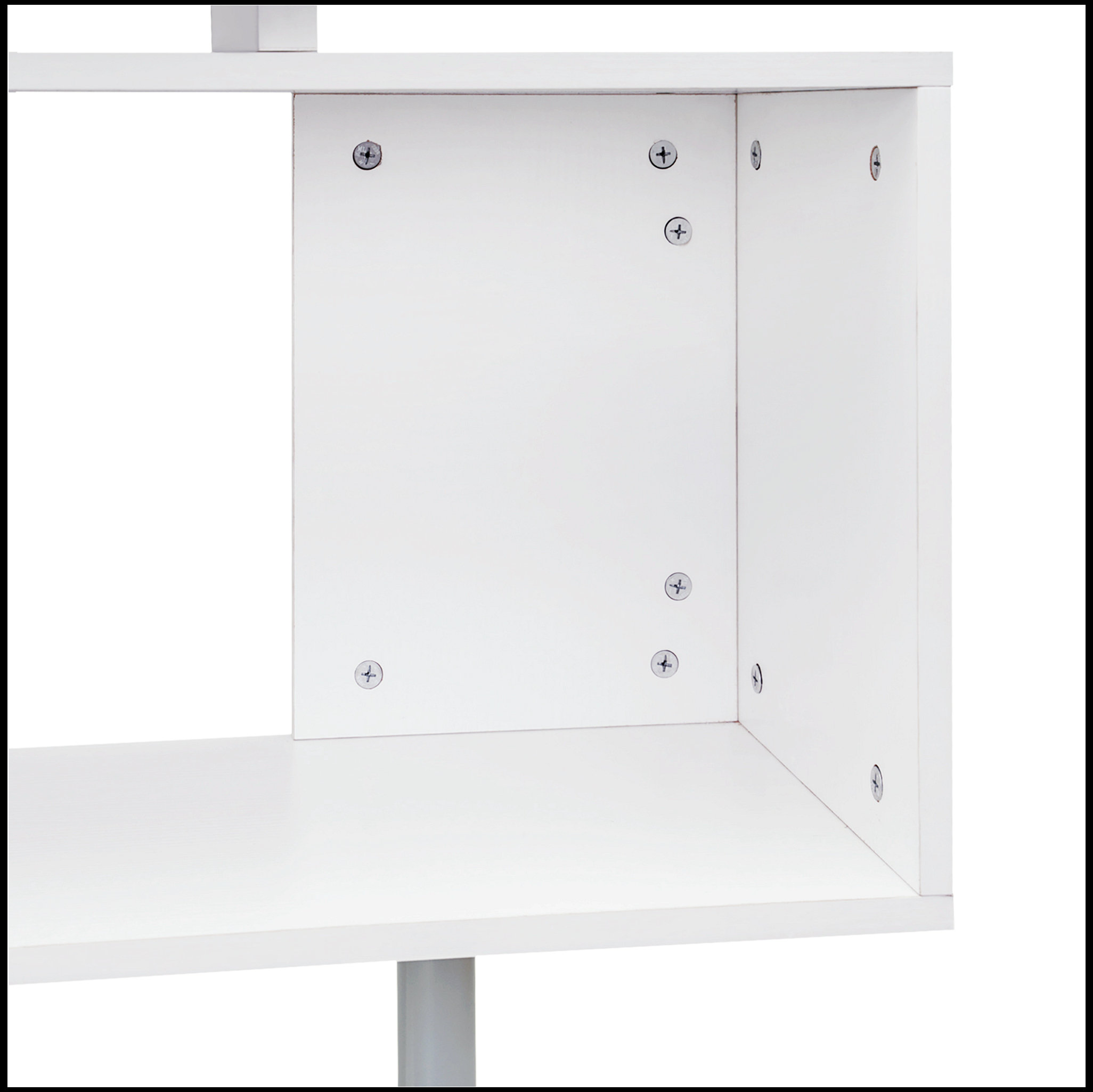 Ebern Designs 55" 360° Rotating Corner Computer Desk Modern L-Shaped ...