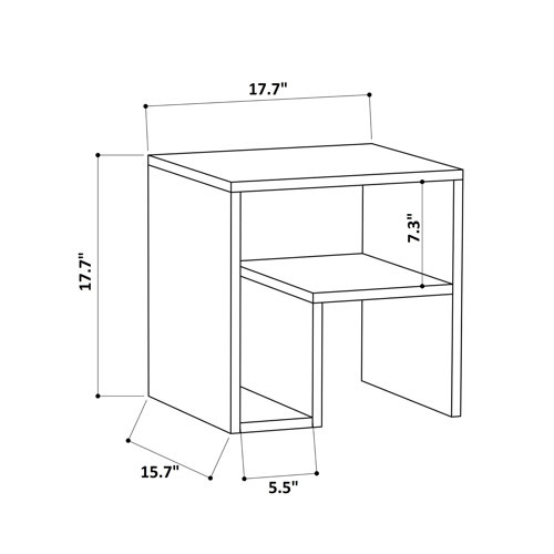 Ebern Designs Amethist End Table & Reviews | Wayfair